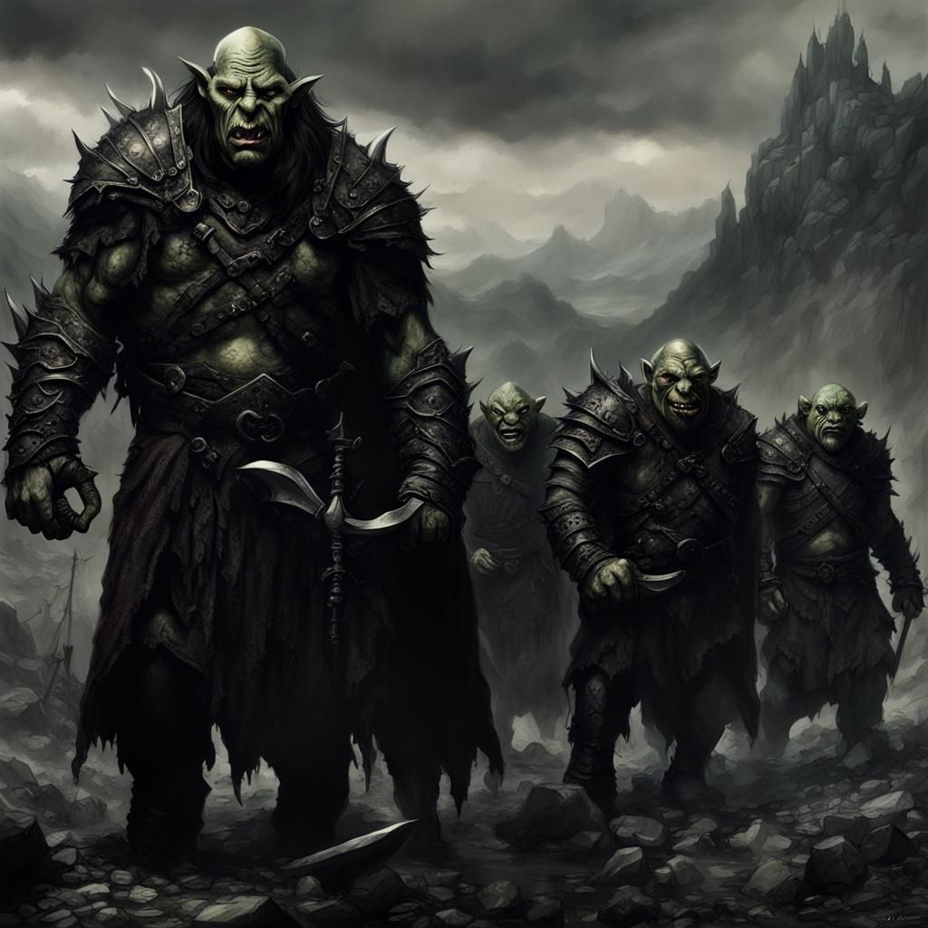Orcs on the Move - AI Generated Artwork - NightCafe Creator