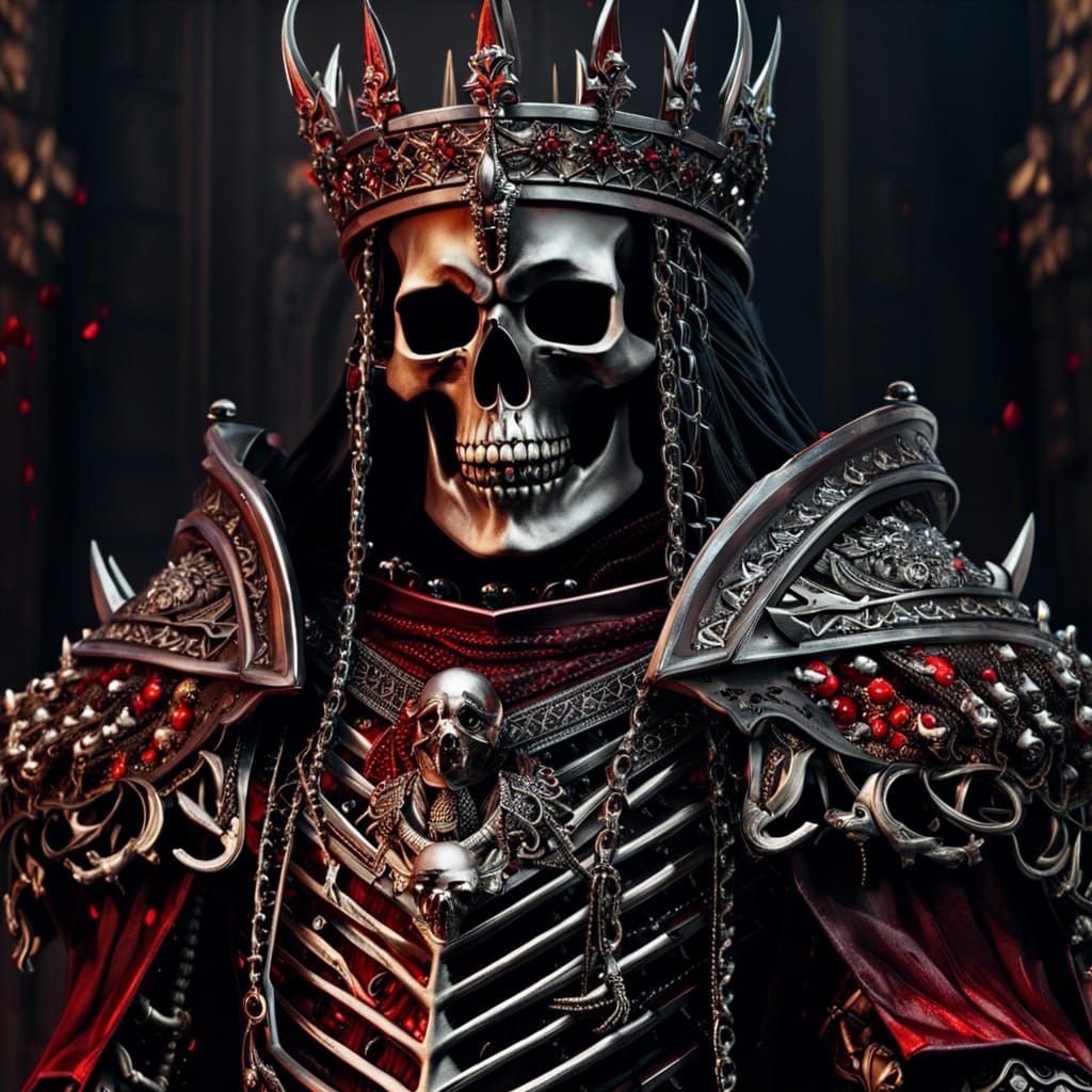 Gothic Skeleton Emperor - AI Generated Artwork - NightCafe Creator