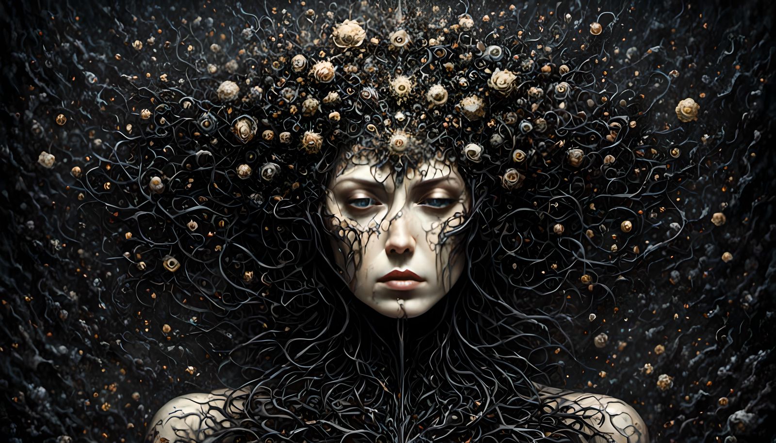 Web of Dark Thoughts - AI Generated Artwork - NightCafe Creator