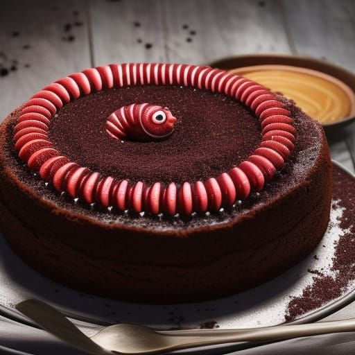 worm cake - AI Generated Artwork - NightCafe Creator