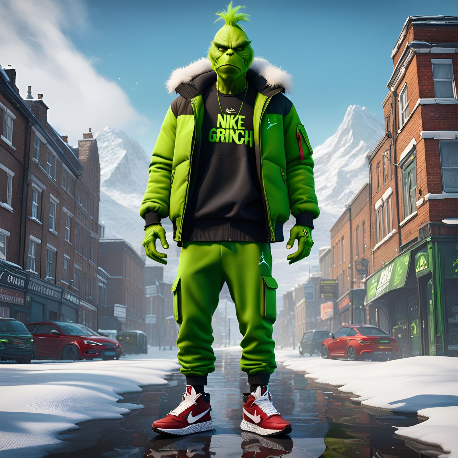 Roadman Grinch - AI Generated Artwork - NightCafe Creator