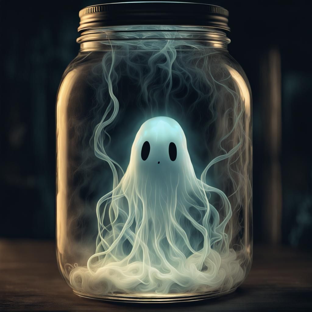 Ghost in a Jar - AI Generated Artwork - NightCafe Creator
