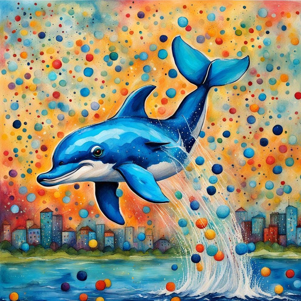 tried a whimsical dolphin backflip - AI Generated Artwork - NightCafe ...