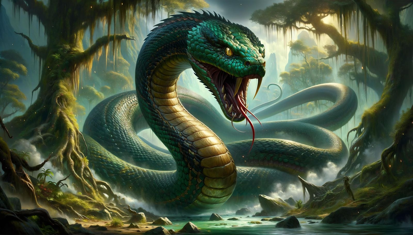 DND Series : Legendary Snake (Monster) - AI Generated Artwork ...