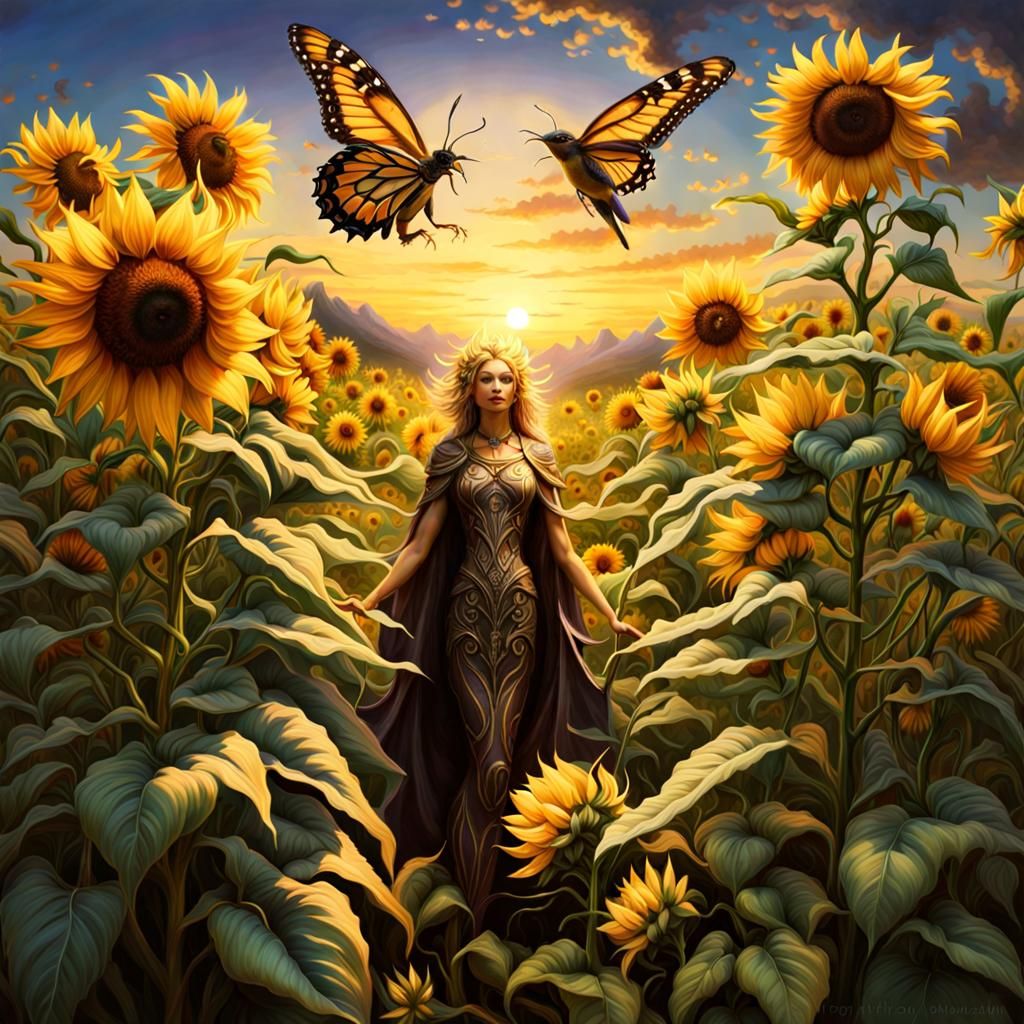 Sunflower Sprite - AI Generated Artwork - NightCafe Creator