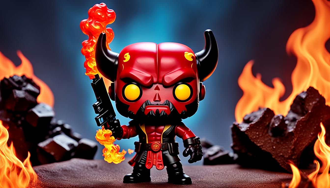 Portrait Firey of HELLBOY - AI Generated Artwork - NightCafe Creator