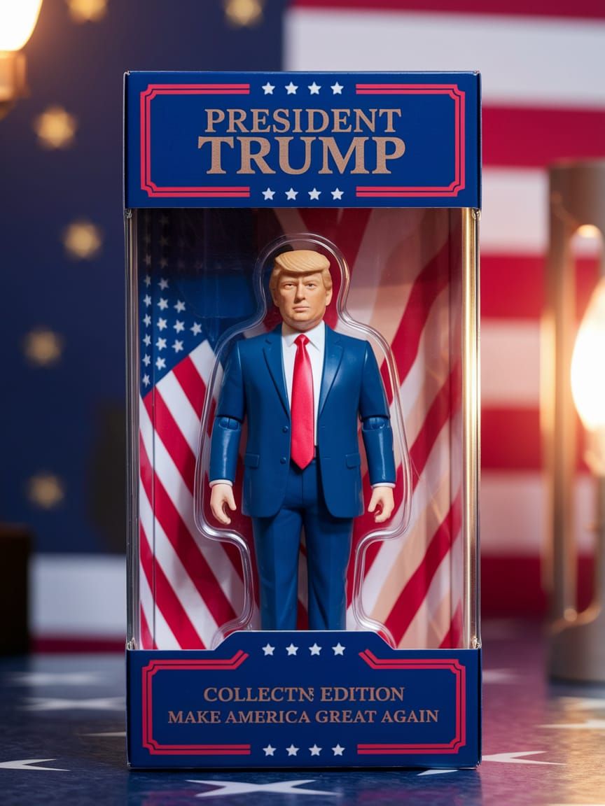 President Trump Action Figure in American Collecto... - AI Art