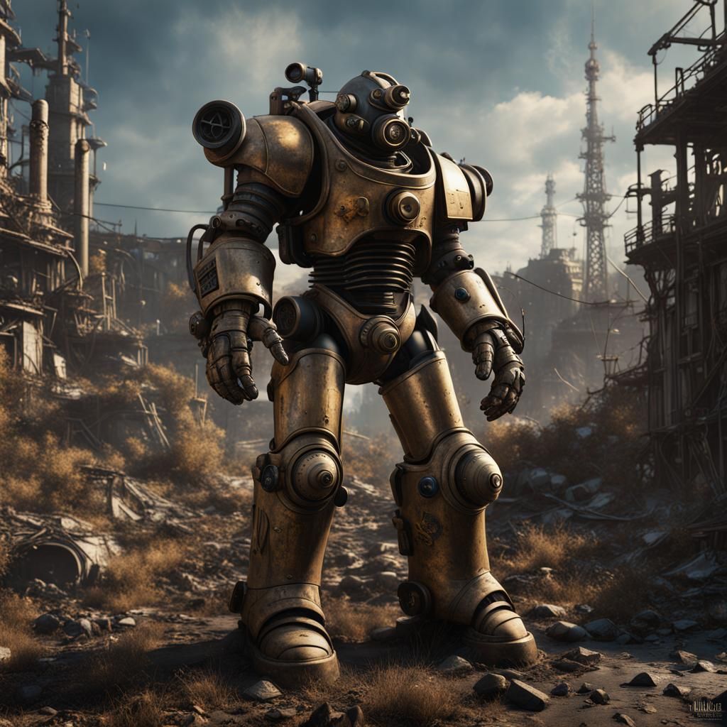 Fallout Power Armour - Detailed Fallout Power Armor in Matt...