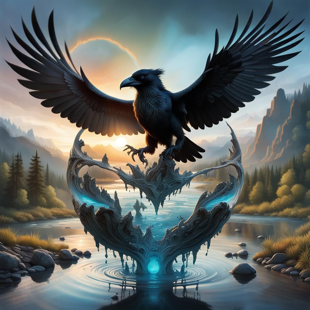 The Raven Warrior. - AI Generated Artwork - NightCafe Creator