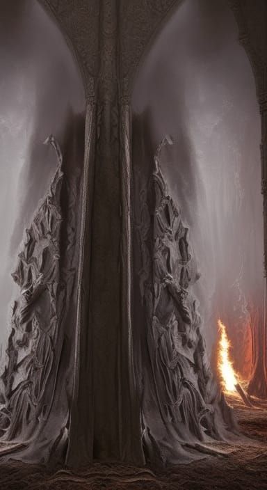 Melted mirrors, burning mirrors, dark shadows, horror Gustave Doré Greg ...