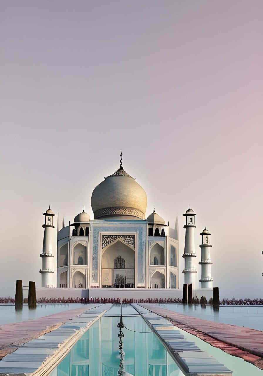 Taj Mahal - AI Generated Artwork - NightCafe Creator