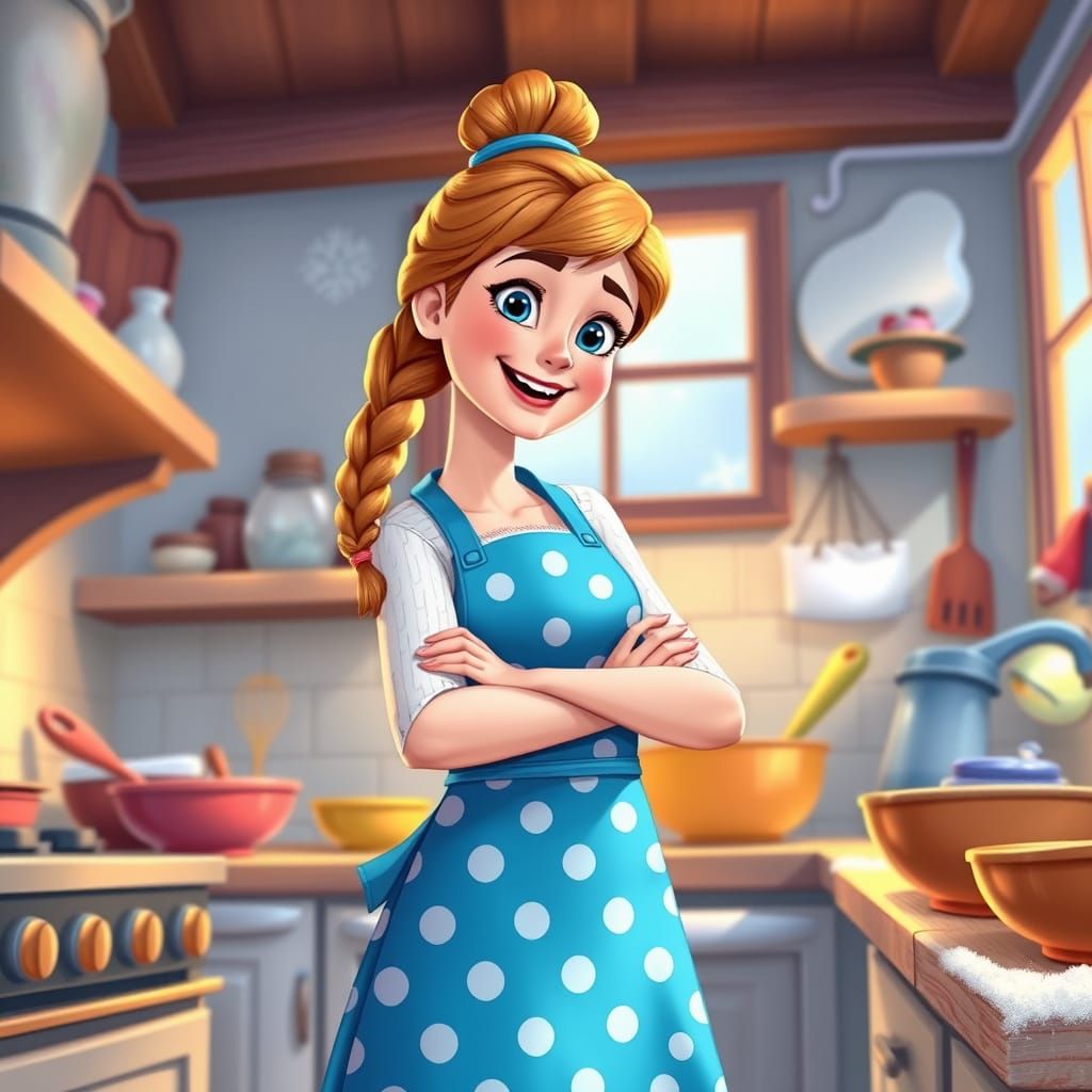 Sunny Hanna Whips Up a Storm in Whimsical Winter K... - AI Art