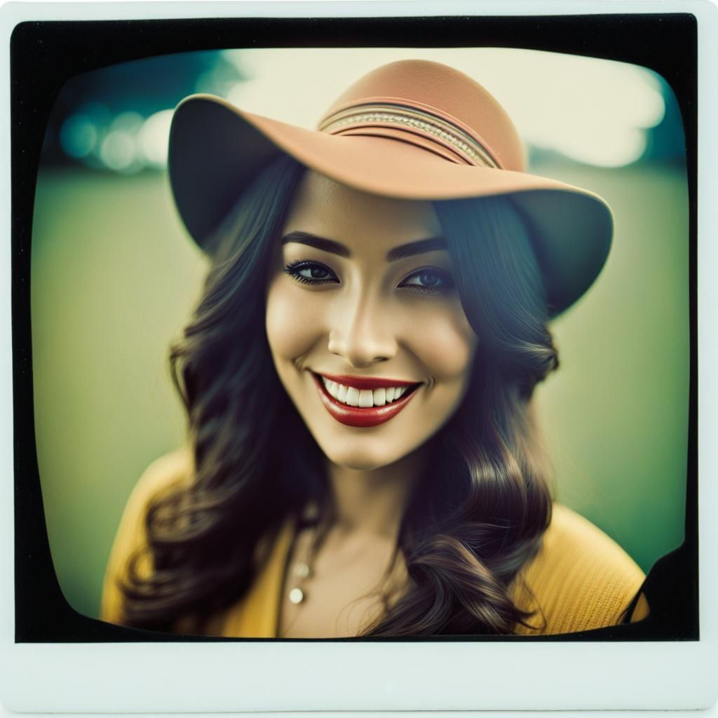 Polaroid Portrait - AI Generated Artwork - NightCafe Creator