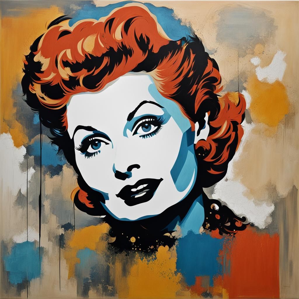 Lucille Ball - AI Generated Artwork - NightCafe Creator