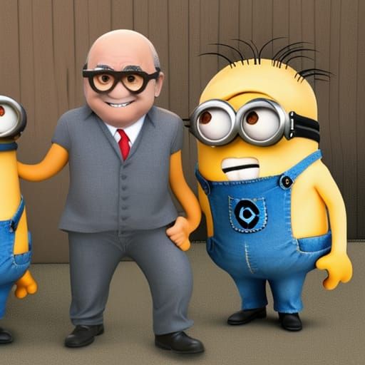 President Danny Devito meets the Minions - AI Generated Artwork ...