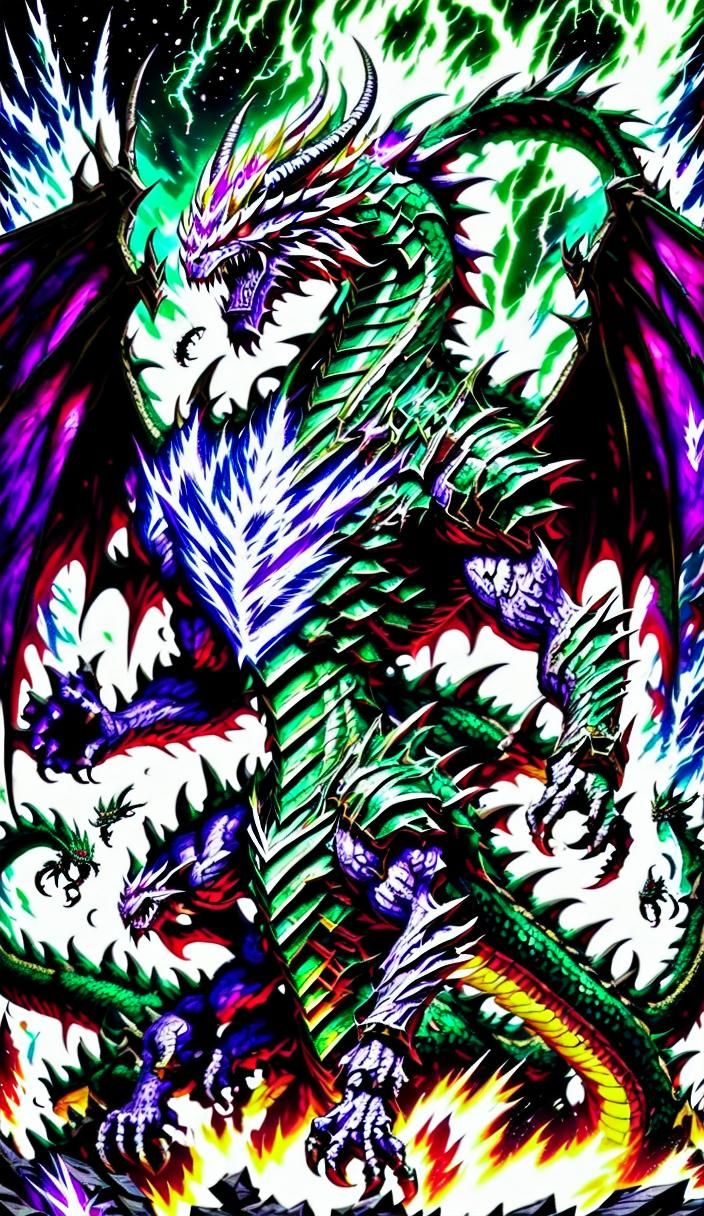 The stronest ultimate dragon destroys everything in a radiant attack ...