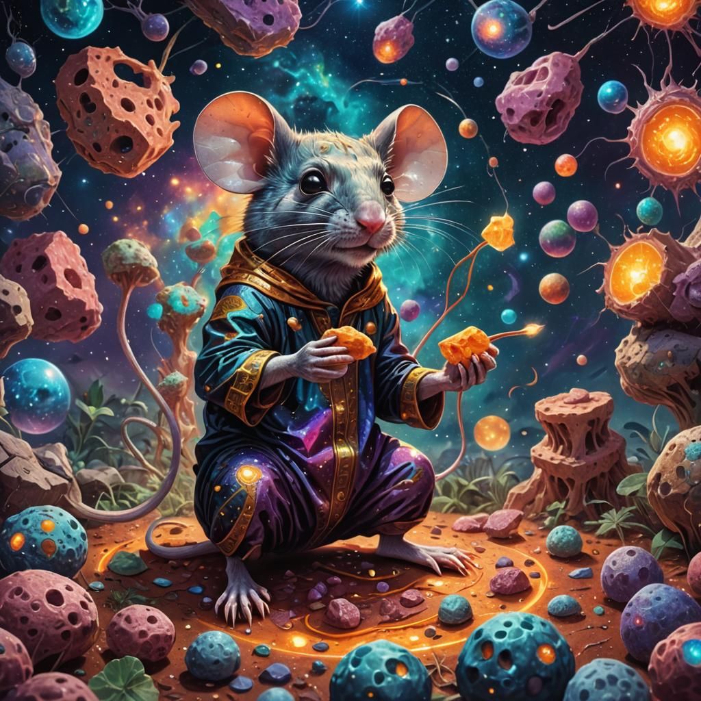 Manifesting Mouse Mage - AI Generated Artwork - NightCafe Creator