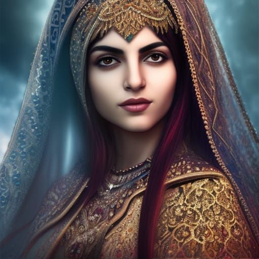 Persian girl epic - AI Generated Artwork - NightCafe Creator