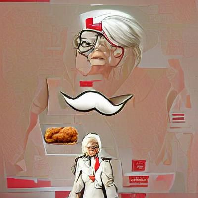 female colonel sanders - AI Generated Artwork - NightCafe Creator