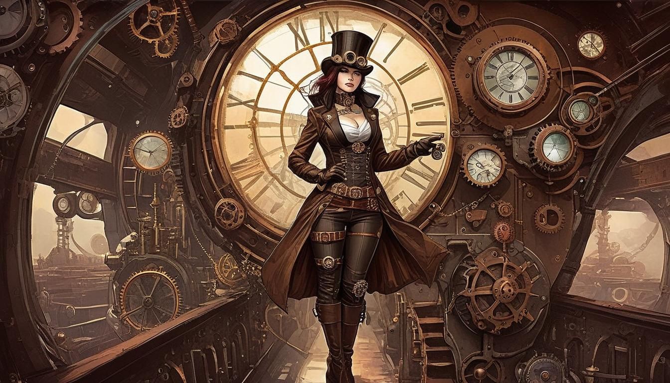 space fantasy steampunk comic art fantasycore - AI Generated Artwork ...