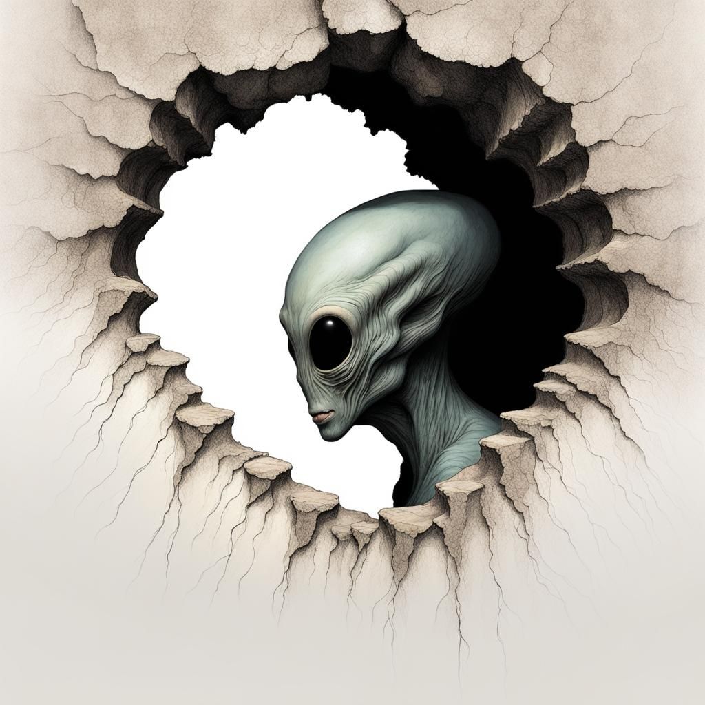 There Is An Alien Inside My Wall! - AI Generated Artwork - NightCafe ...