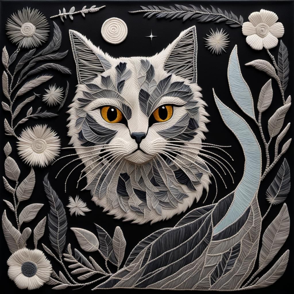 Embroidered bird, intricate stitches , Embroidered flowers ...