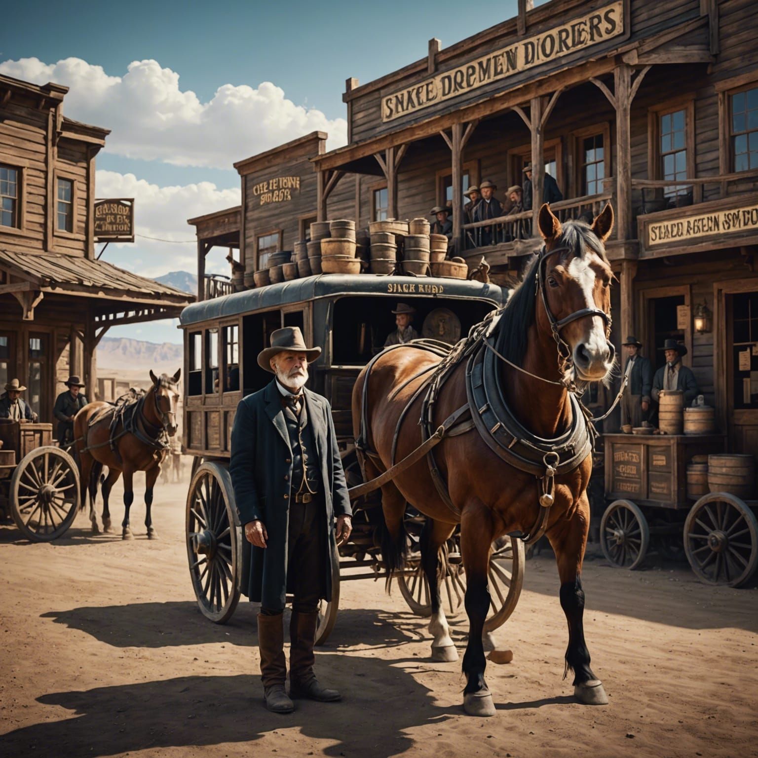 snake oil vendor - AI Generated Artwork - NightCafe Creator