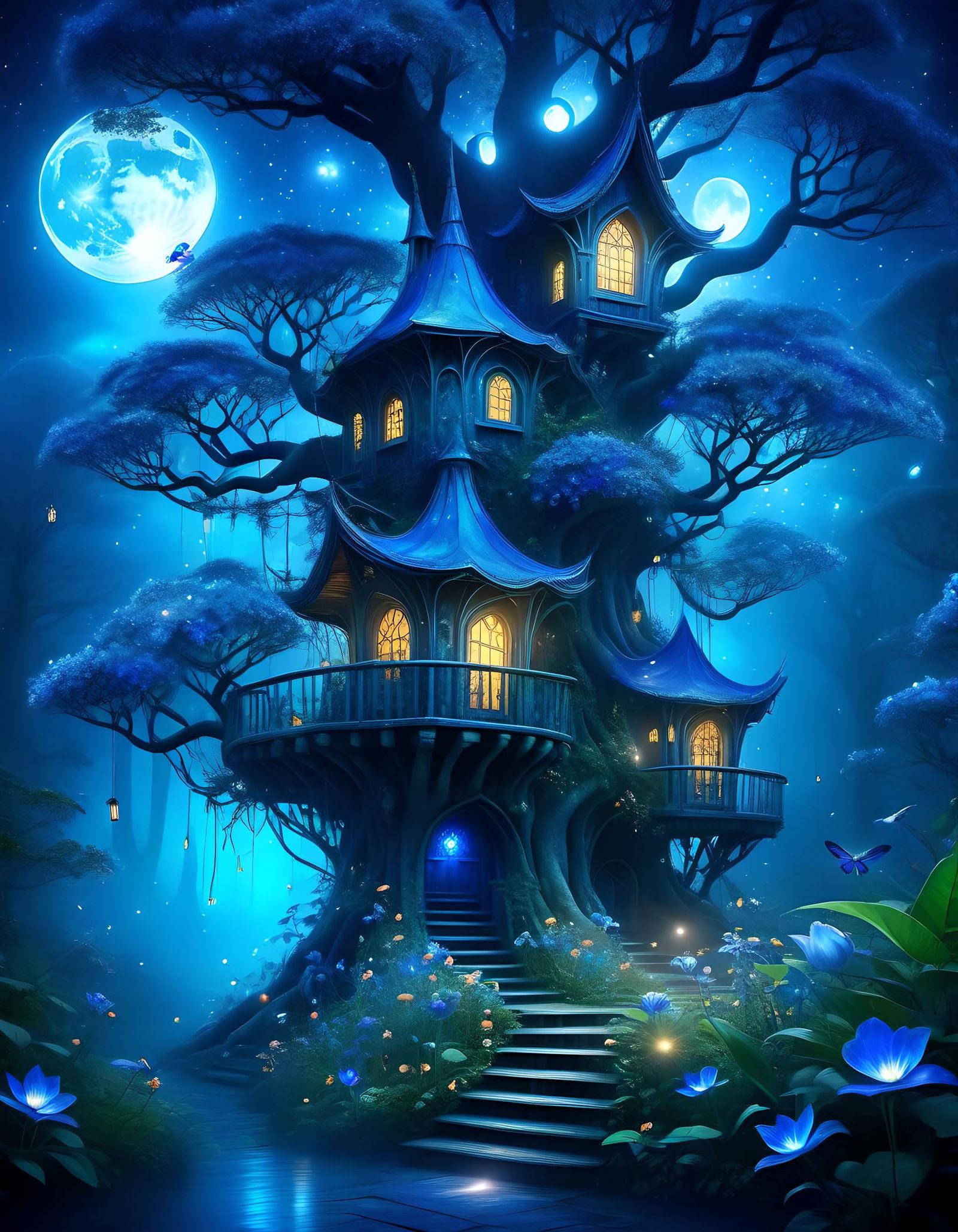 Night Whimsy - AI Generated Artwork - NightCafe Creator