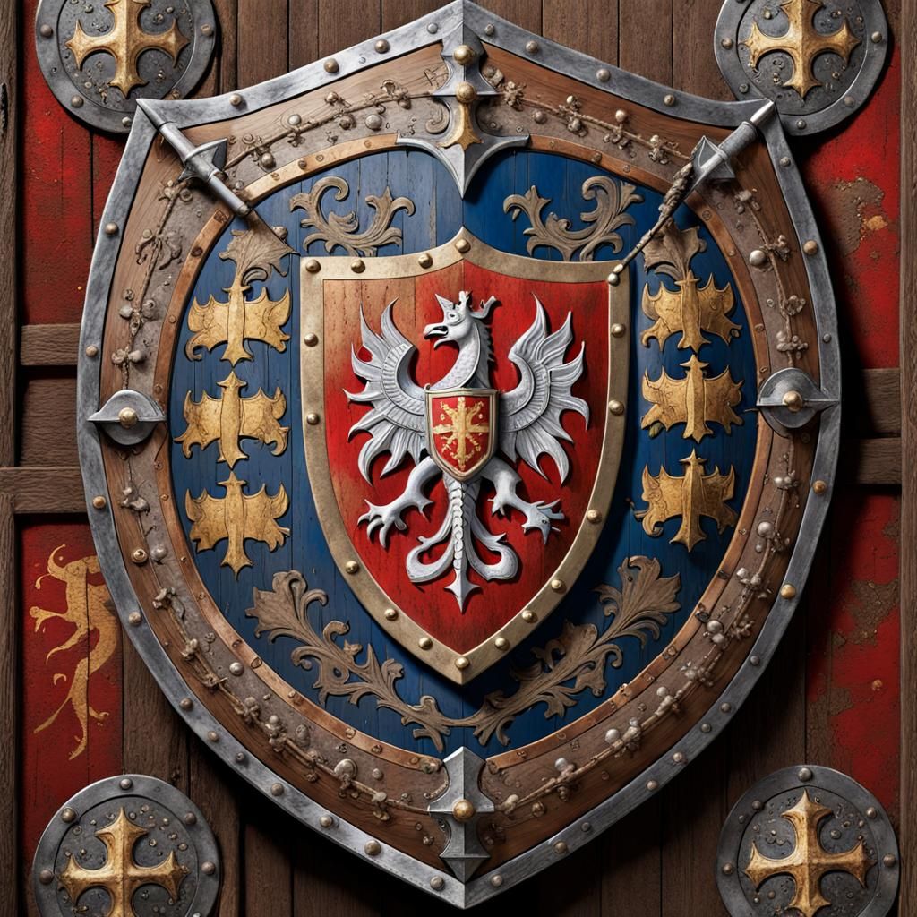 Shields of Noble Lineage 19 - AI Generated Artwork - NightCafe Creator