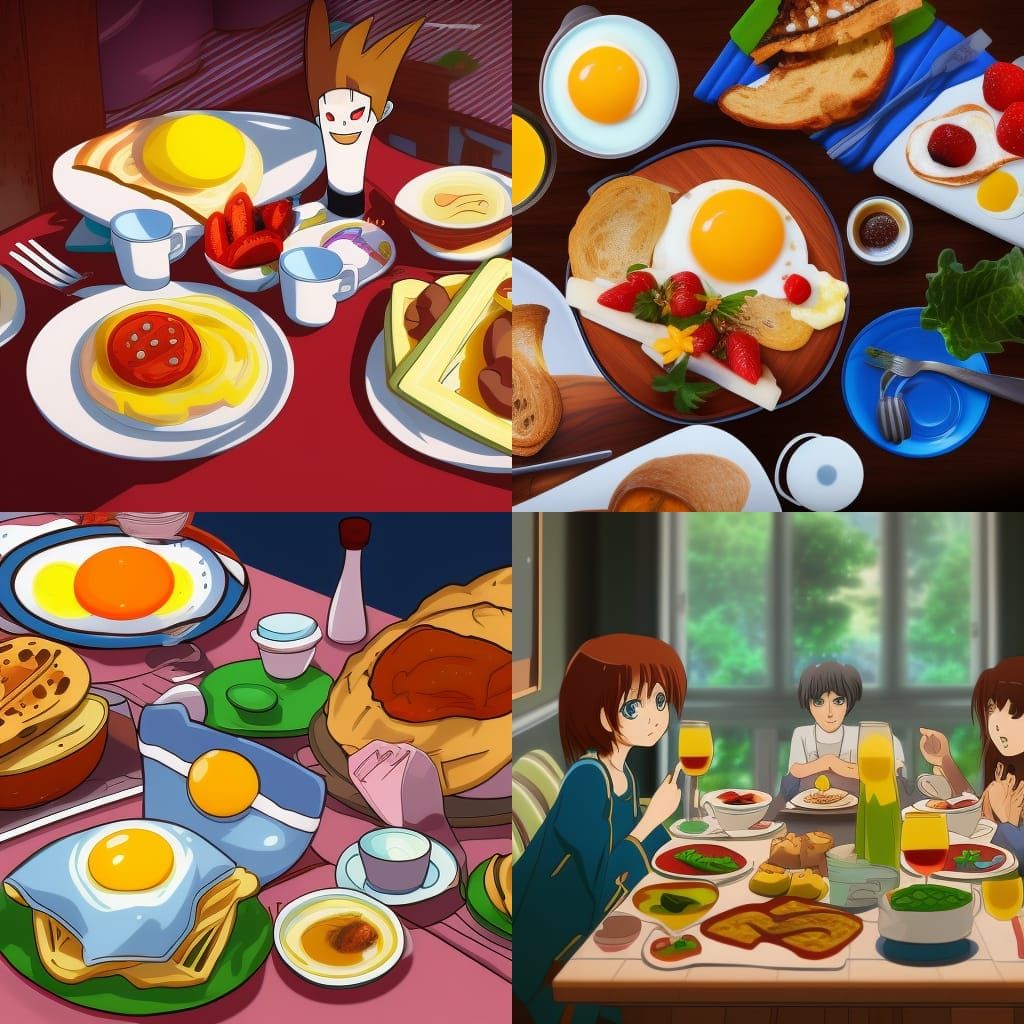 breakfast 8k resolution anime : r/nightcafe