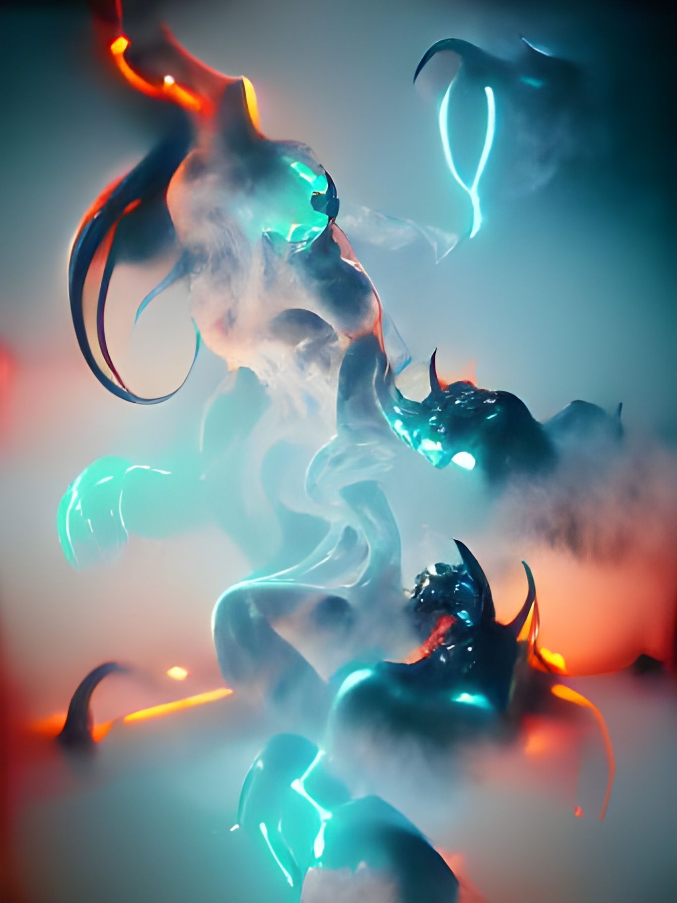 demons smoke simulation blender cycles featured on artstation octane ...
