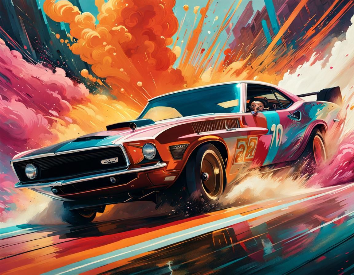 Drag race - AI Generated Artwork - NightCafe Creator