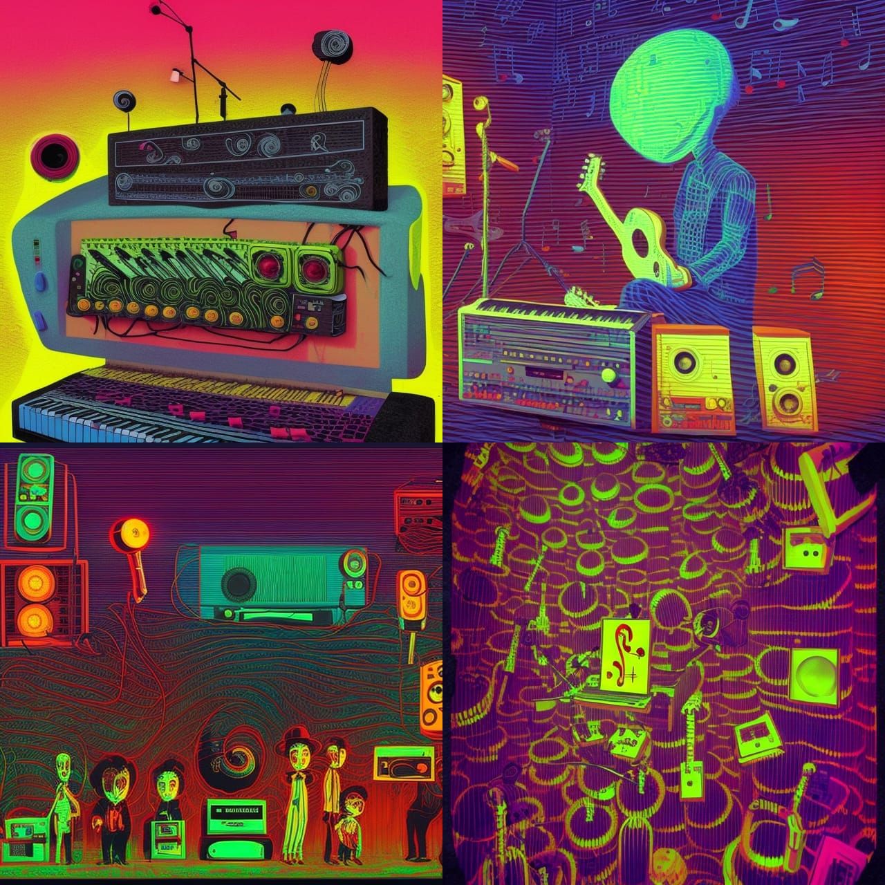 Music chords and notes mixed together perfectly Tim Burton Wes Anderson ...