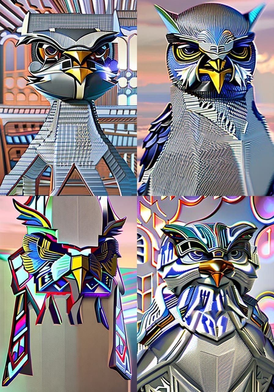 Closeup of an dapper owl in a suit by tom ford, CGSociety, Illumination ...