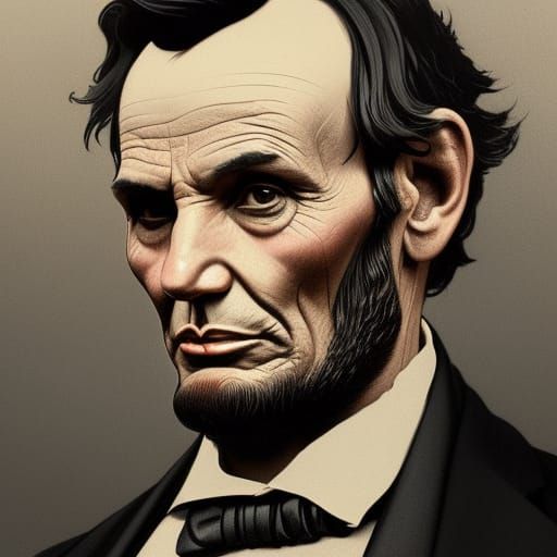 Abraham Lincoln - AI Generated Artwork - NightCafe Creator