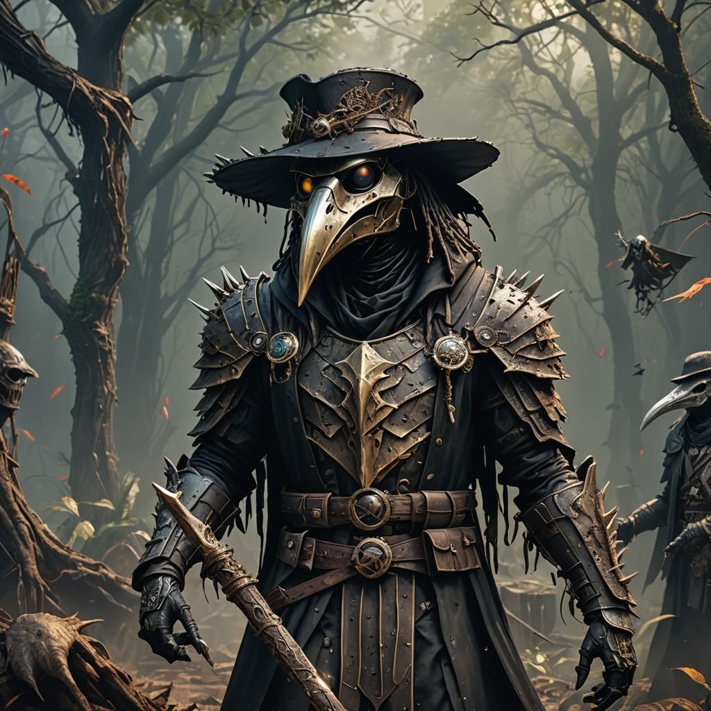 Predator plague doctor - AI Generated Artwork - NightCafe Creator