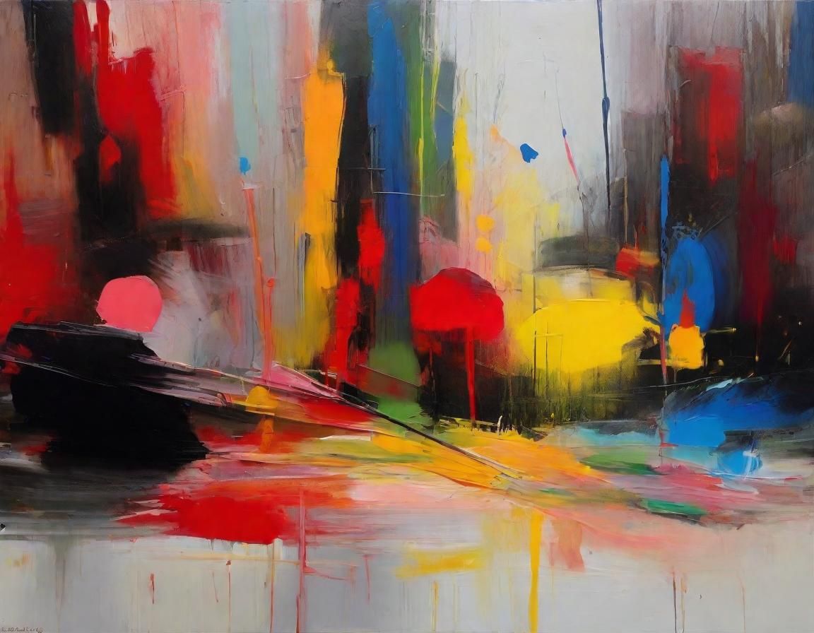 Tachisme Dynamic Brushwork colors haphazard methodological heresy ...