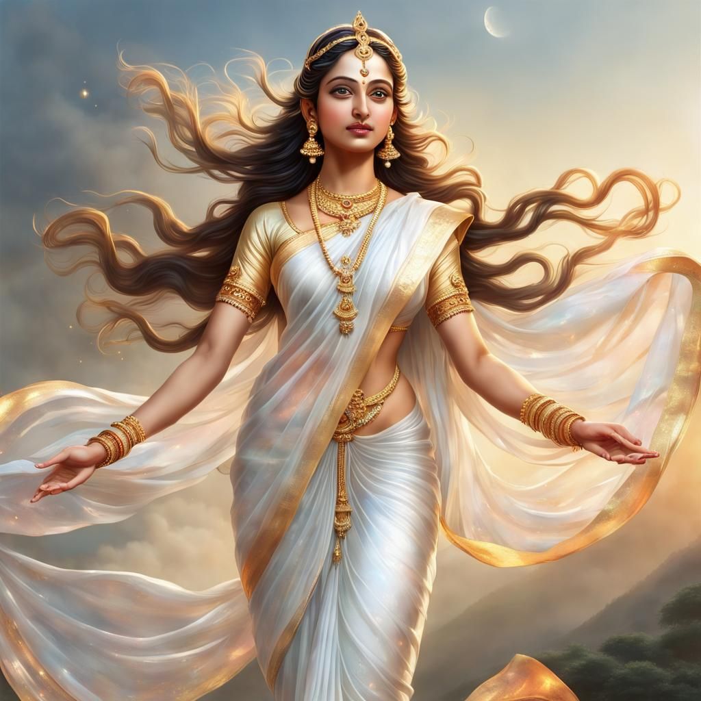 Goddess of Divine Beauty Sita - AI Generated Artwork - NightCafe Creator