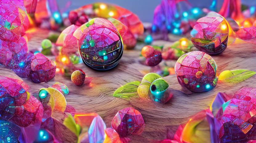 Alien Ice Cream dessert - AI Generated Artwork - NightCafe Creator