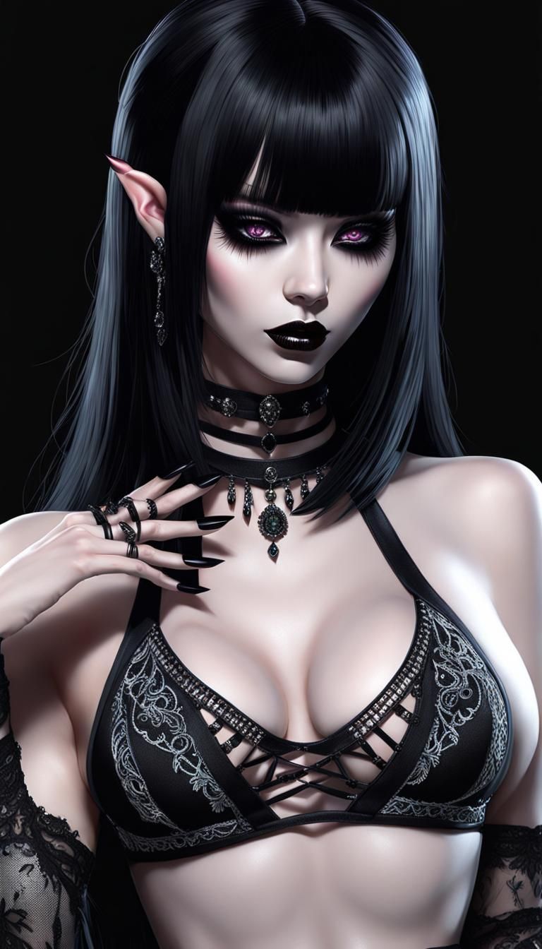 4 Pictures (1/4): New portrait of an emo girl - AI Generated Artwork - NightCafe Creator