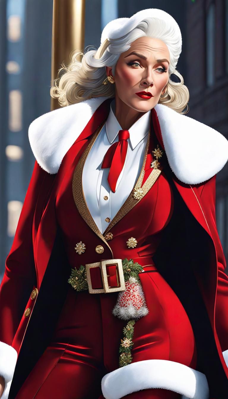 Mrs. Claus: The Suit - AI Generated Artwork - NightCafe Creator