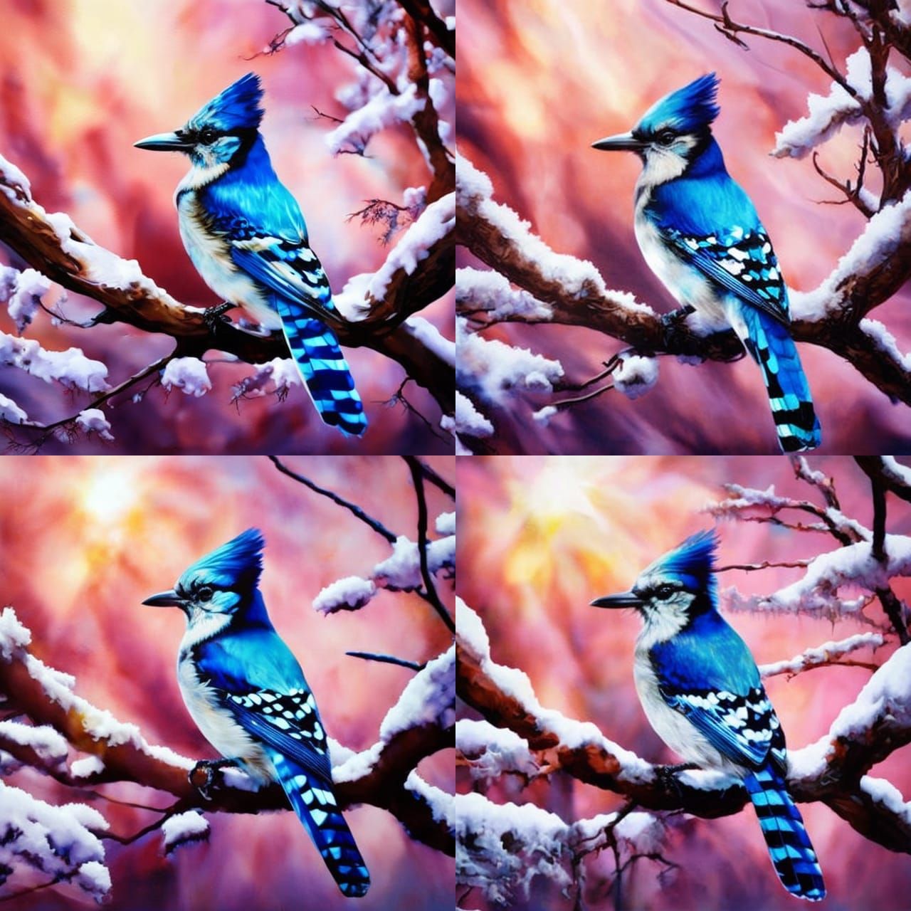 Bluejay - AI Generated Artwork - NightCafe Creator