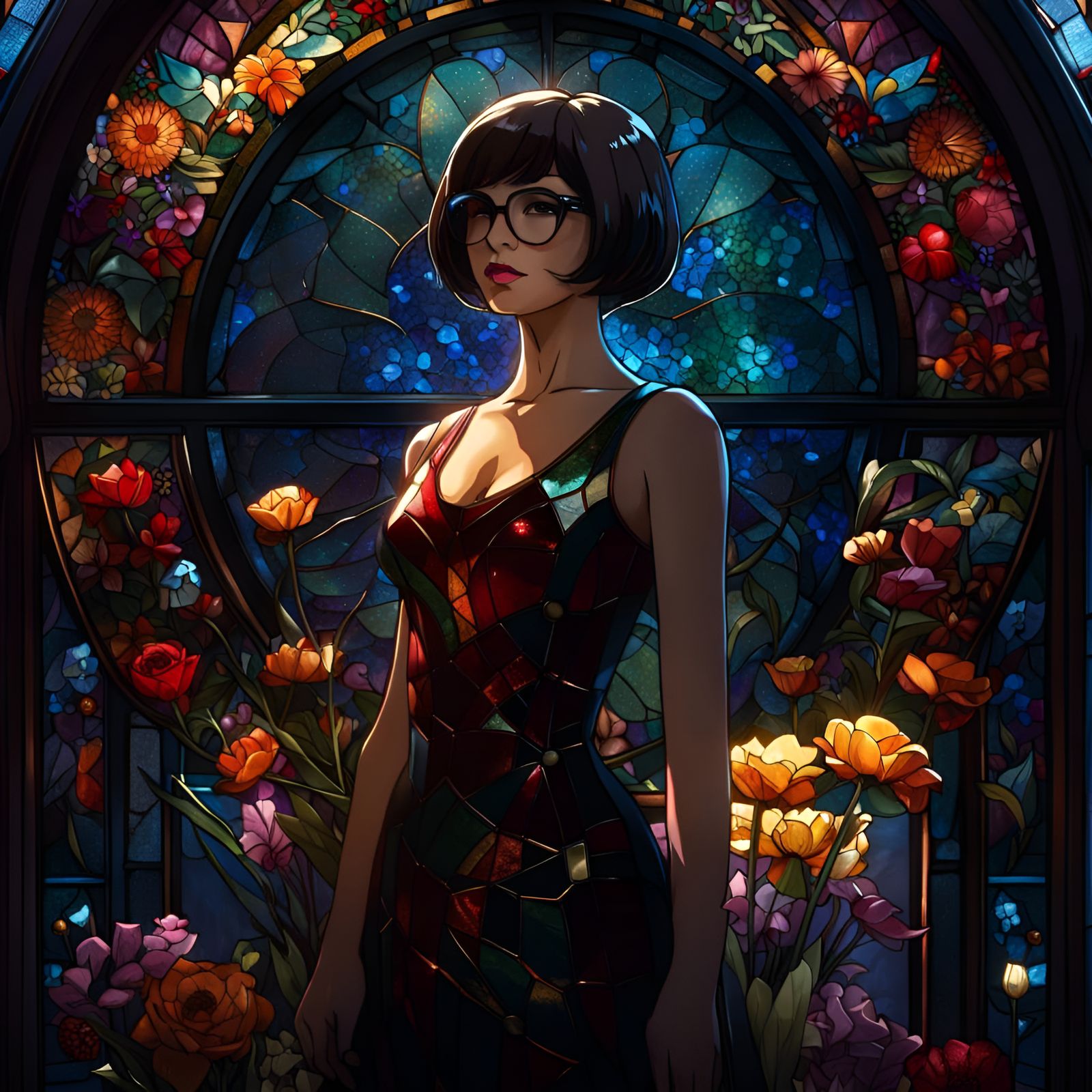 Stained Glass Windows ... - AI Generated Artwork - NightCafe Creator