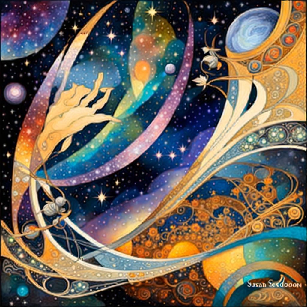 "portrait :: COSMIC DJ :: galactic rave :: SPECTRAL :: vitrail :: Susan ...