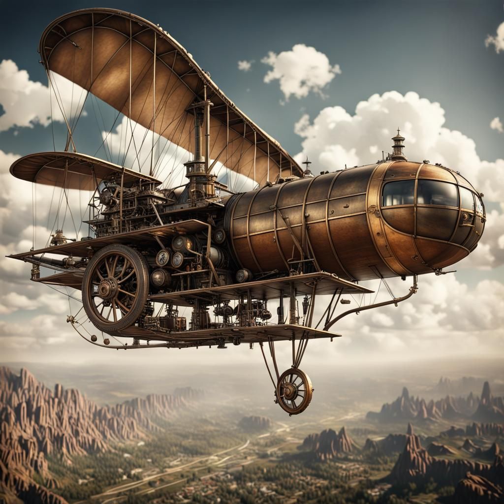 The Flying Machine - AI Generated Artwork - NightCafe Creator