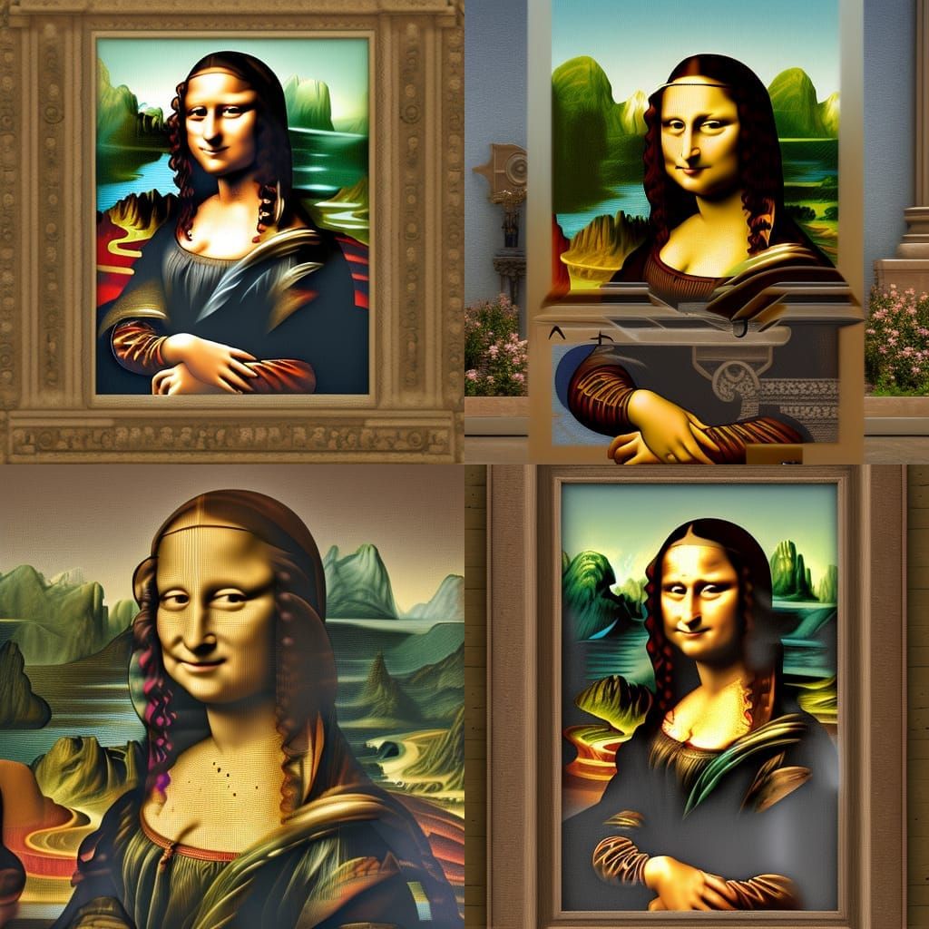 The Mona Lisa pixel art - AI Generated Artwork - NightCafe Creator