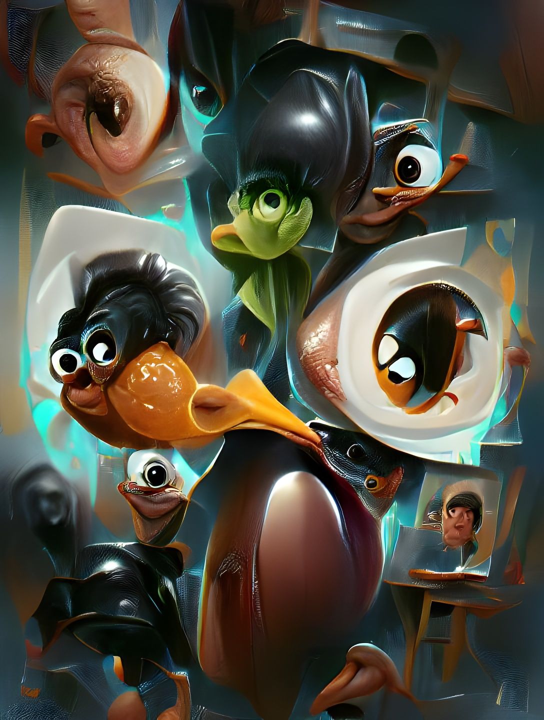 Mutant ducks - AI Generated Artwork - NightCafe Creator