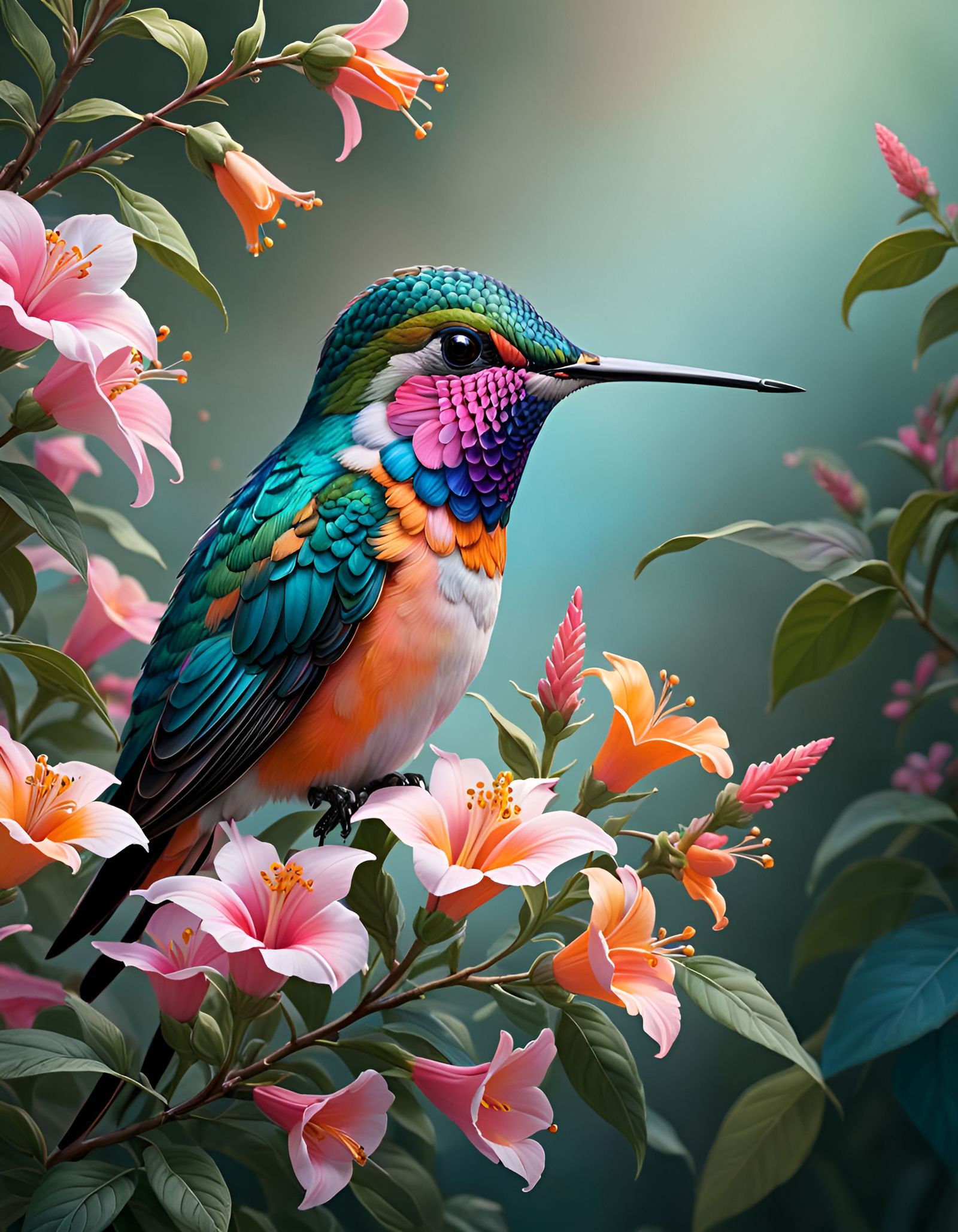 Hummingbird - AI Generated Artwork - NightCafe Creator
