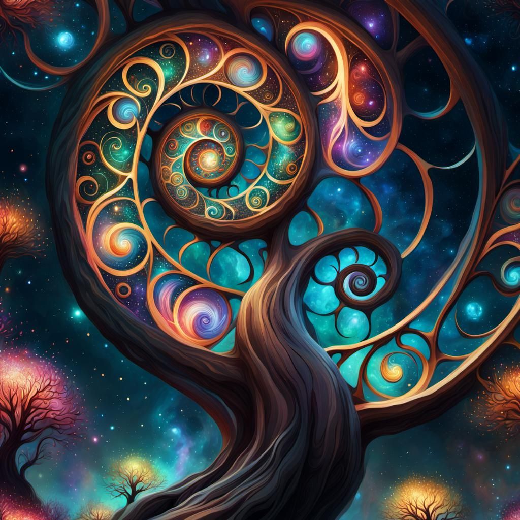Cosmic Tree - AI Generated Artwork - NightCafe Creator