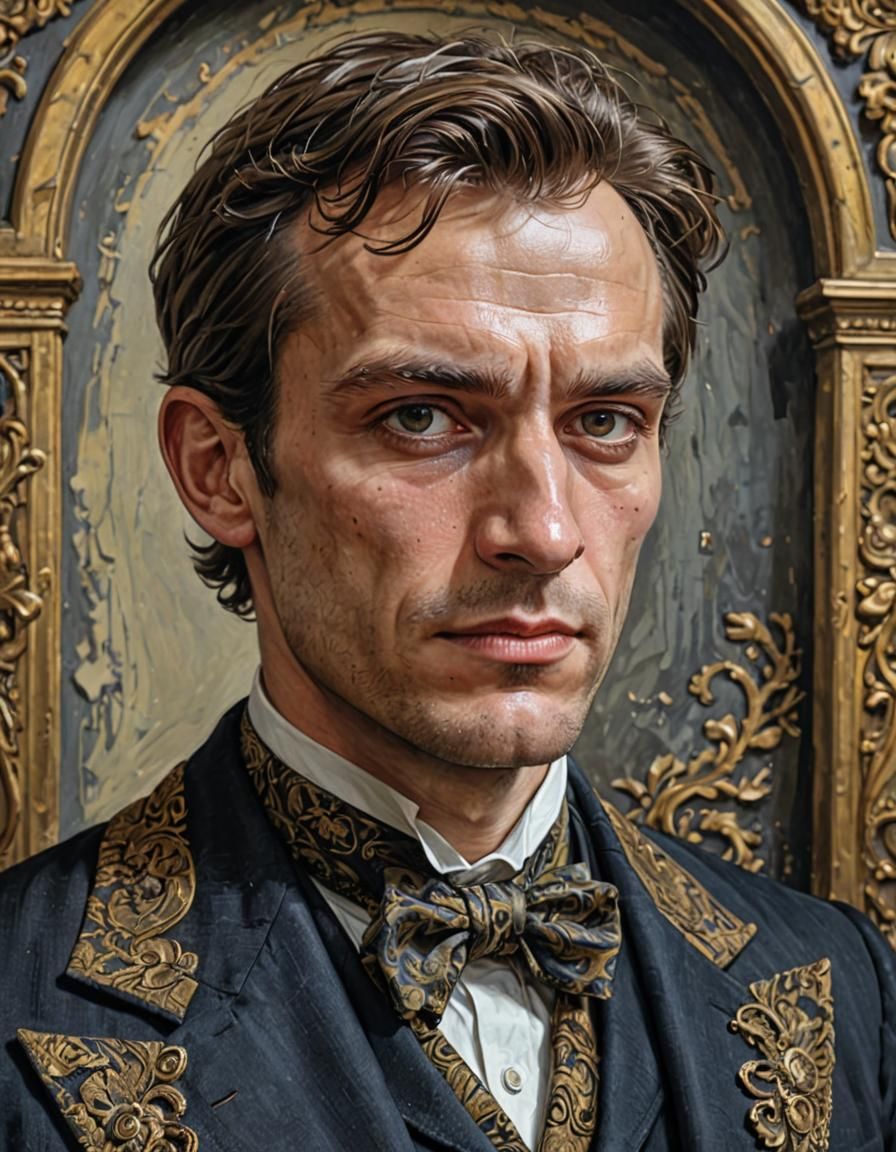Portrait of a refined Gentleman from Germany hyperdetailed in the style ...